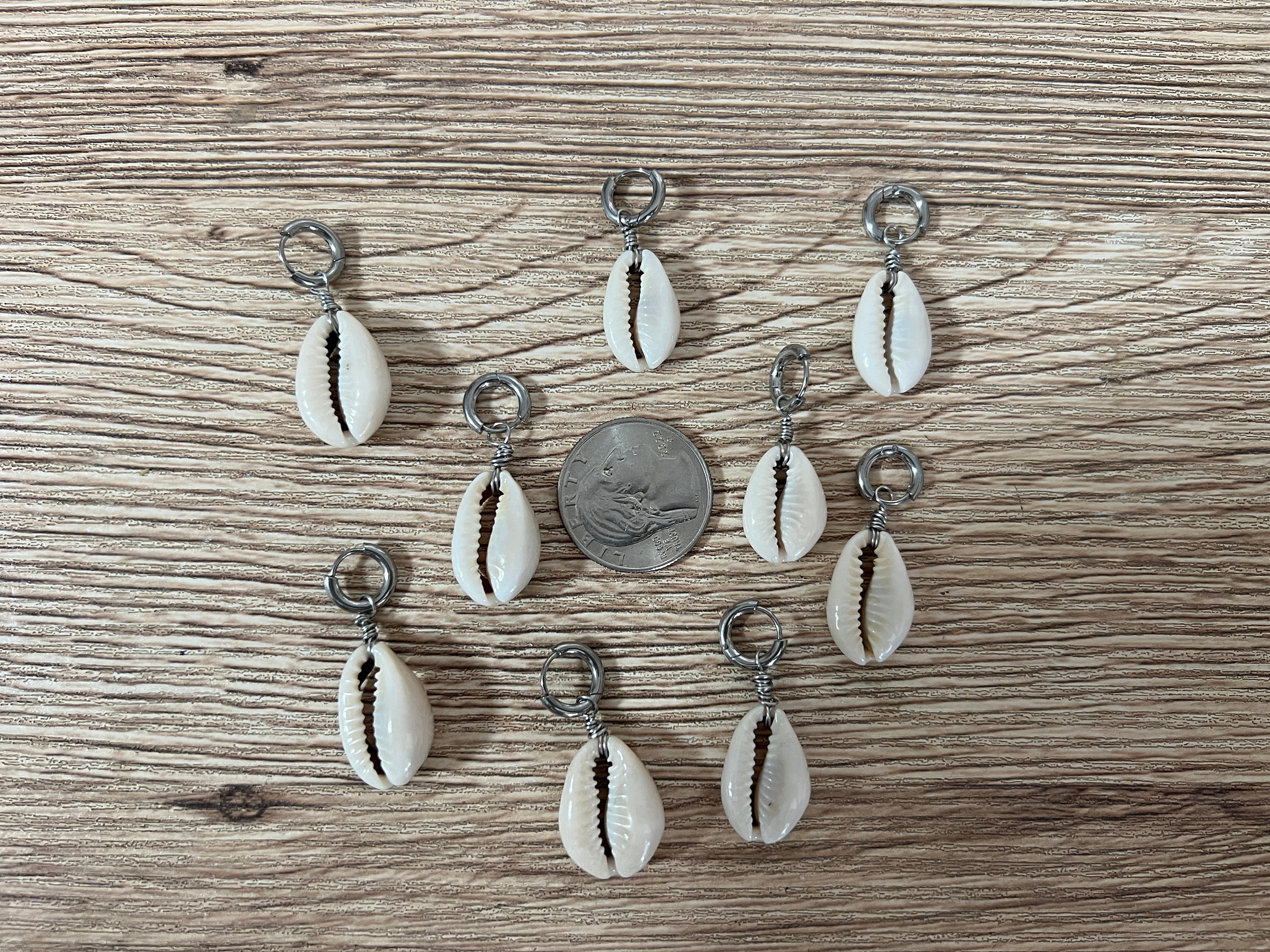 Cowrie Seashell Bikini Top Charm, Bikini Charm, Bikini Accessory ...