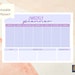 Weekly Planner | Printable Purple Weekly Planner | Digital Weekly ...