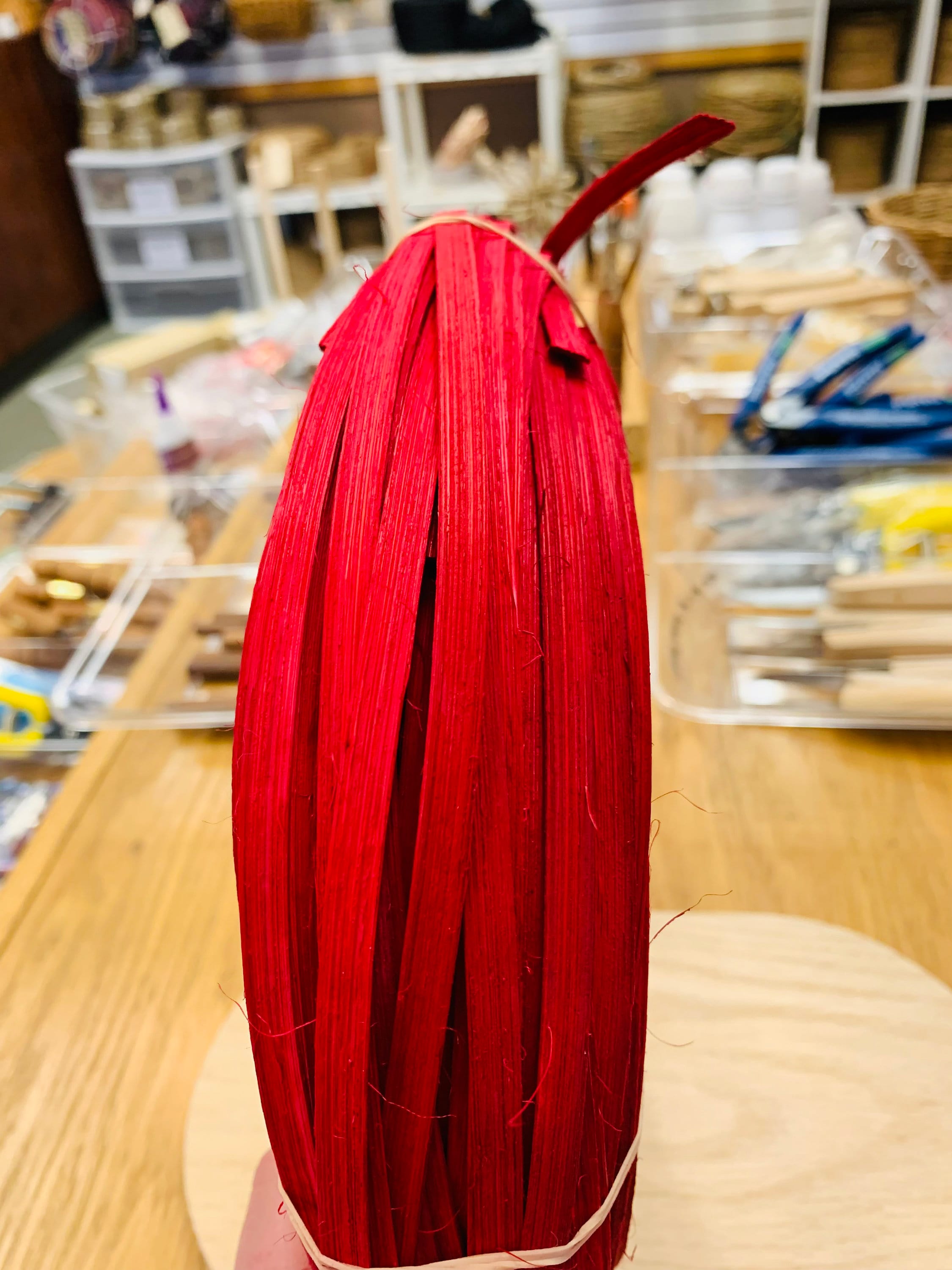 Pre Dyed Red Flat Reed 4oz & 8oz Coils 1/4 and 3/8 Widths Basket ...