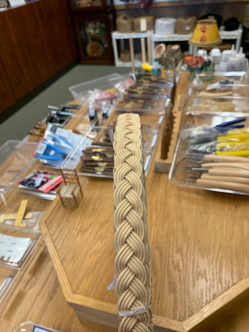 Round Reed Rattan Braid 7/8 Twisted 4 Ply Four Woven Strands of Round ...