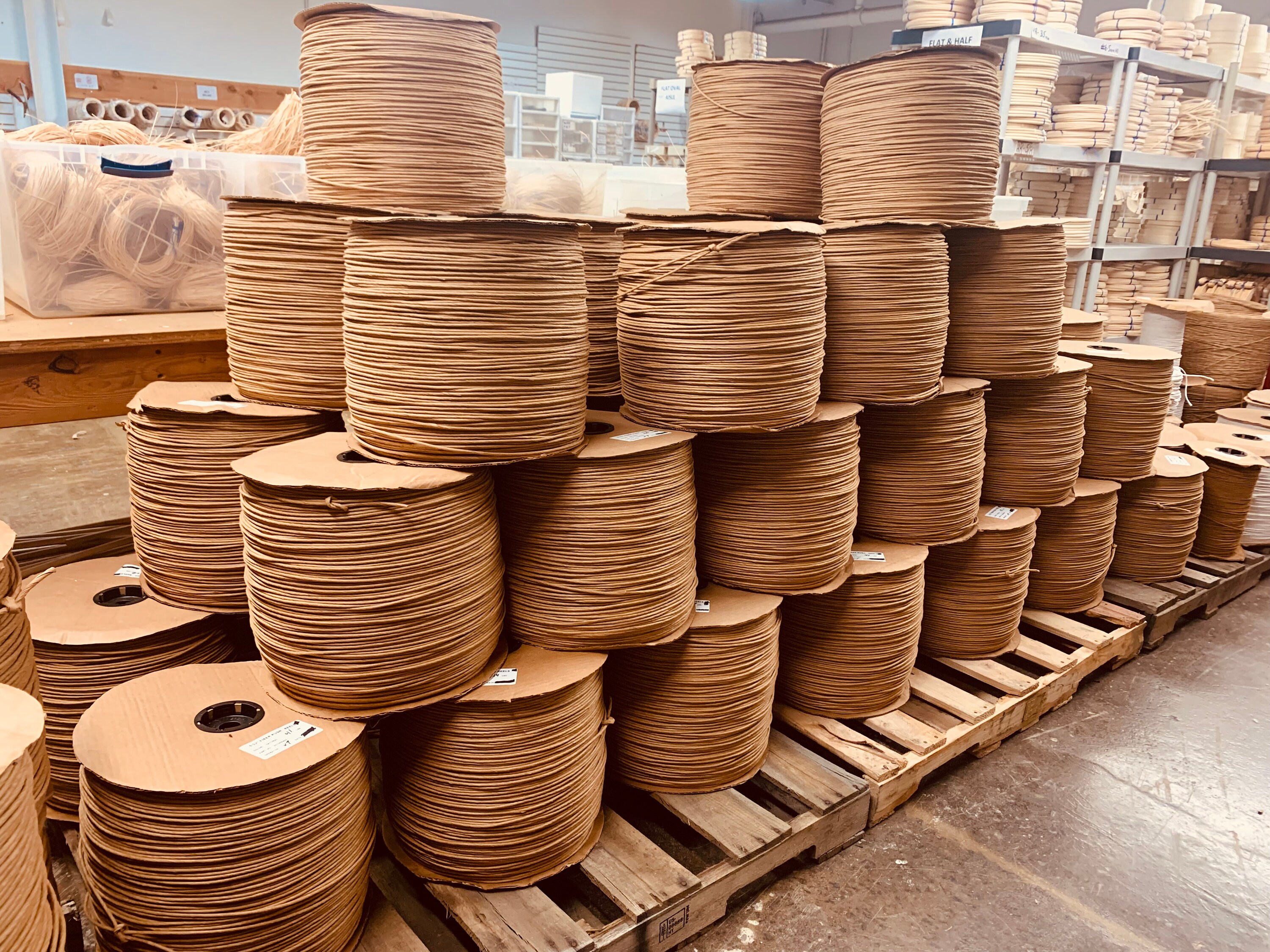 Fibre Rush 5/32 Kraft Brown Twisted Paper Most Popular Fiber Rush 3lb ...