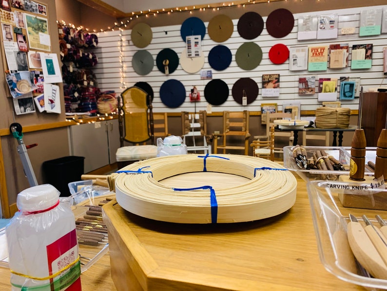 Flat Reed 7/8 Rattan Reeds Basket Weaving Supplies 1 Pound Coil ...