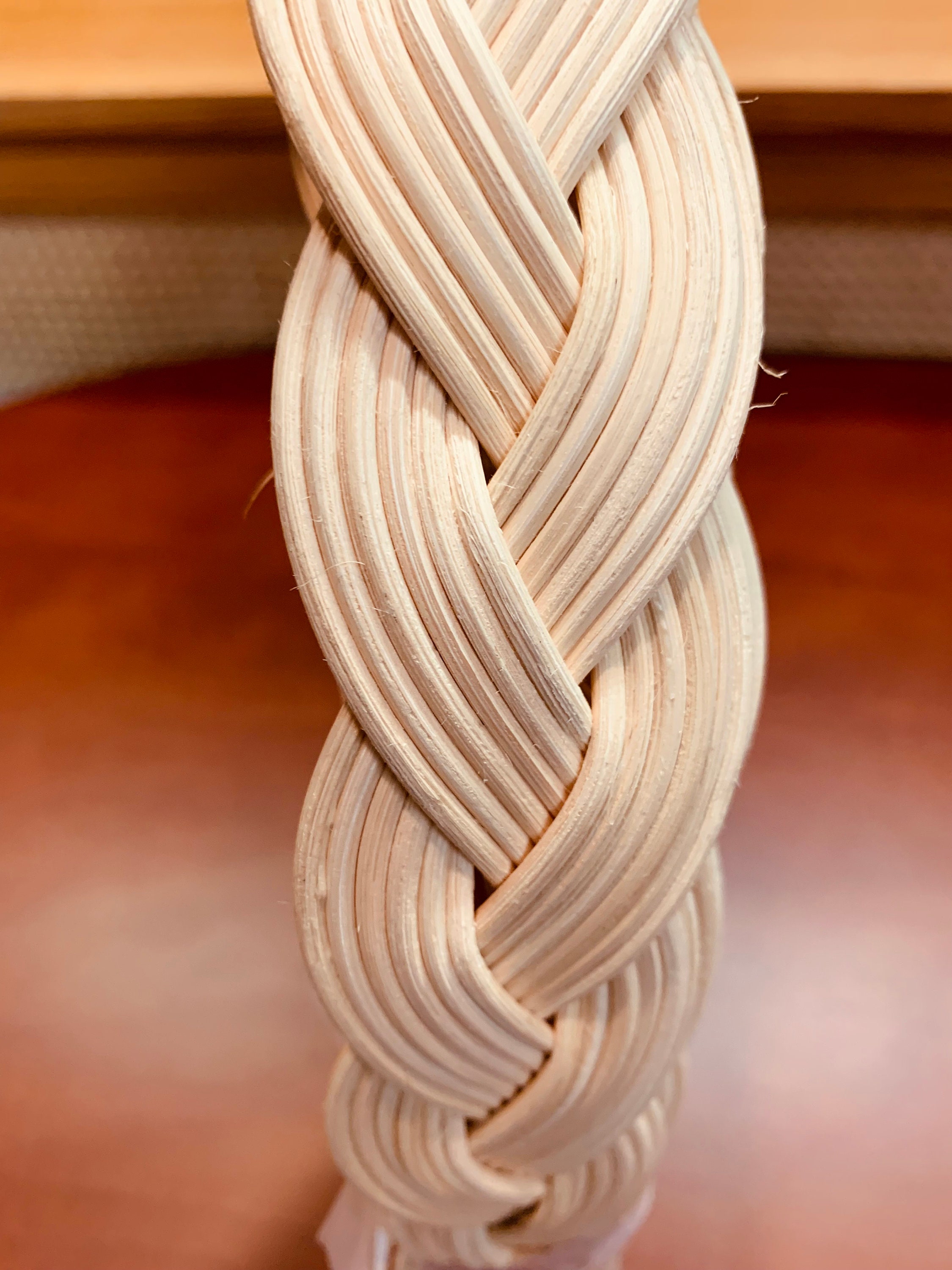 Round Reed Rattan Braid 1.5 Wide Twisted 4 Ply Woven Strands of Round ...