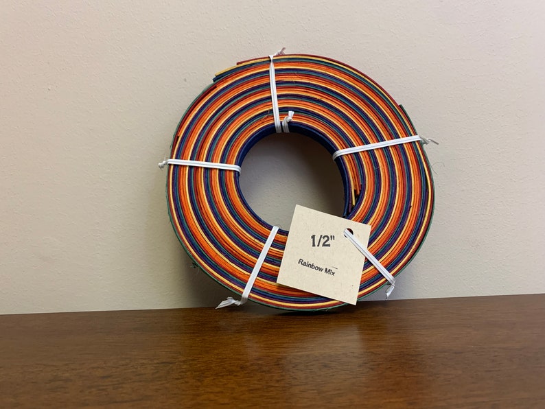 Rainbow Basket Weaving Reed: 1/4" Flat & #3 Round DIY Craft Supply - Etsy