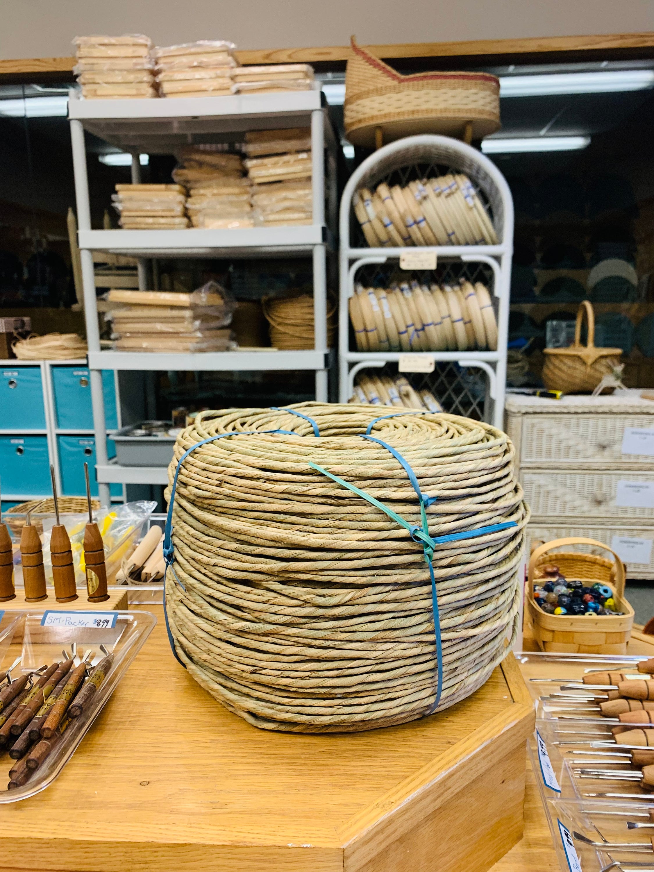 Pre Twisted Natural Rush: 4-5mm Seagrass Rope for DIY Weaving - Etsy