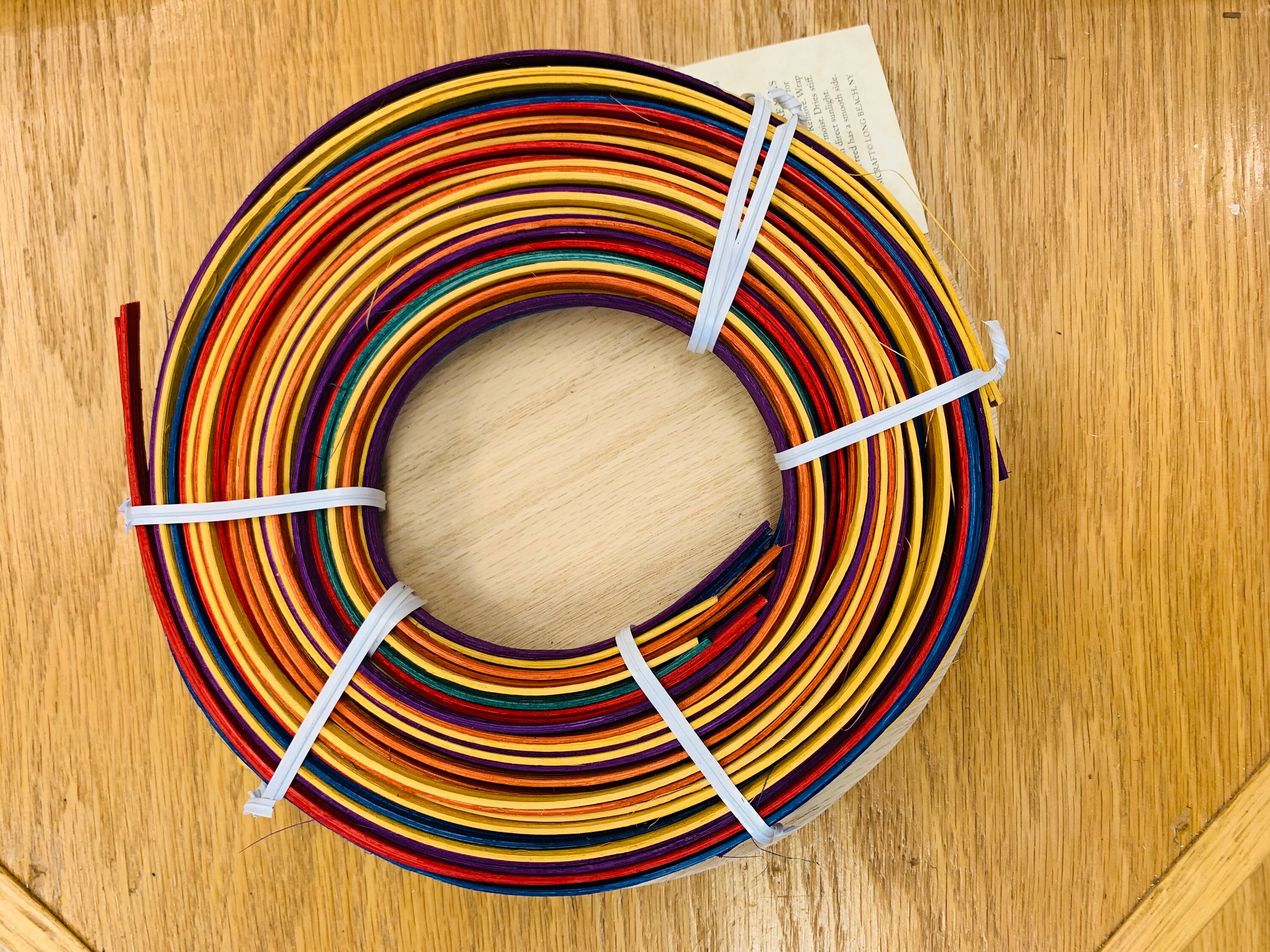 Rainbow Basket Weaving Reed: Flat & Round Craft Supply - Etsy
