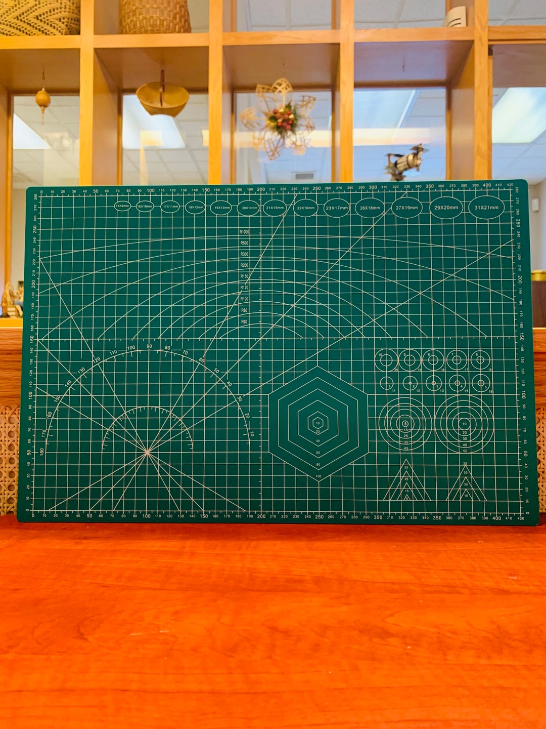 Basket Weaving Mathematical Mat: Double Sided Metric & US Math (18x12 ...