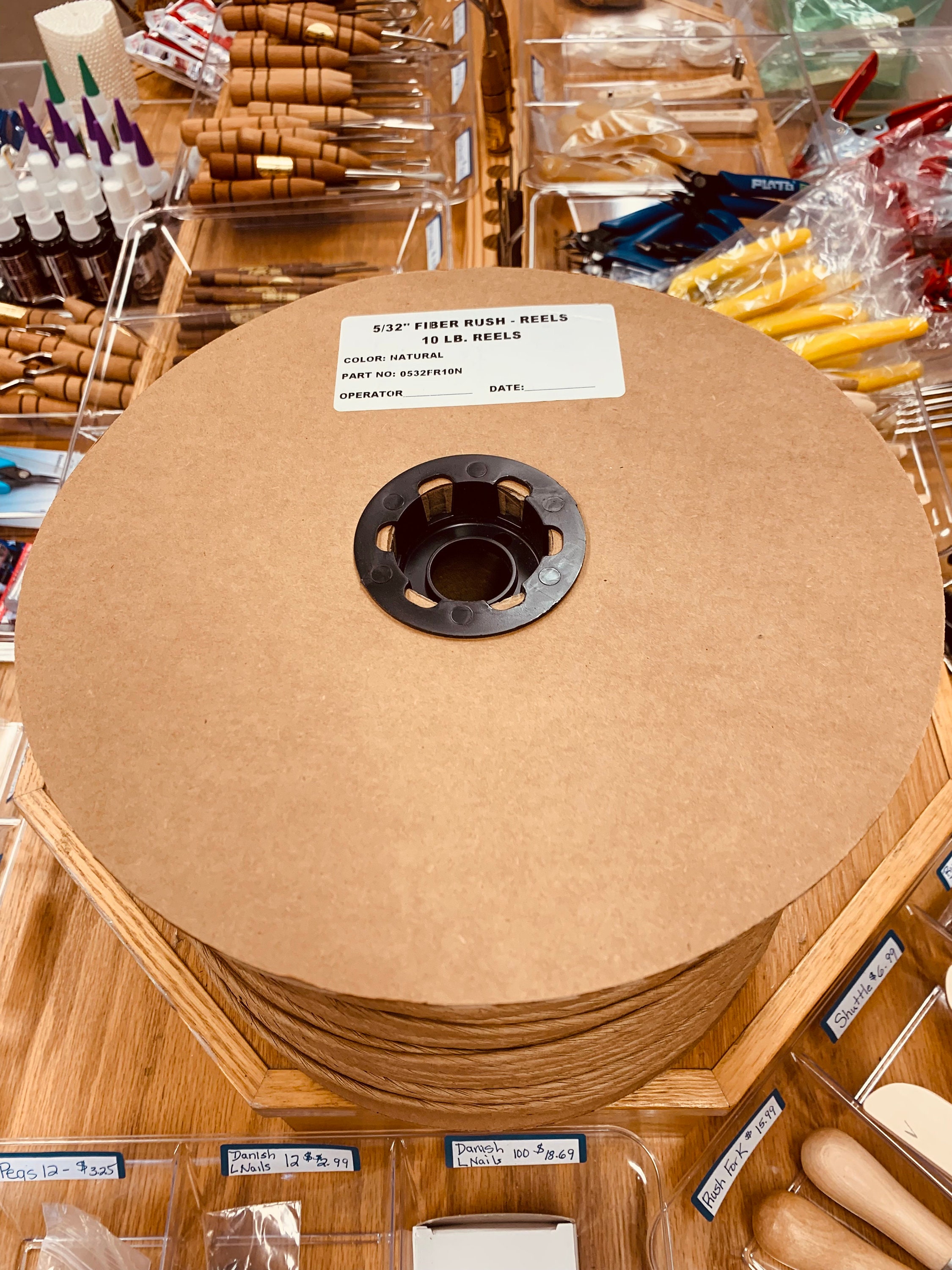 Fibre Rush 5/32 Kraft Brown Twisted Paper Most Popular Fiber Rush 3lb ...