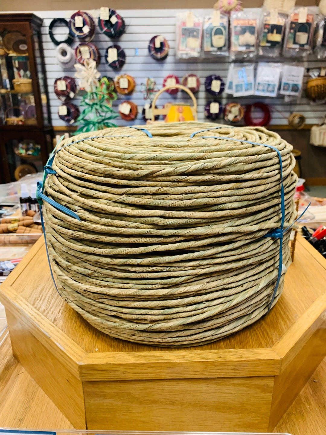 Pre Twisted Natural Rush: 4-5mm Seagrass Rope for DIY Weaving - Etsy