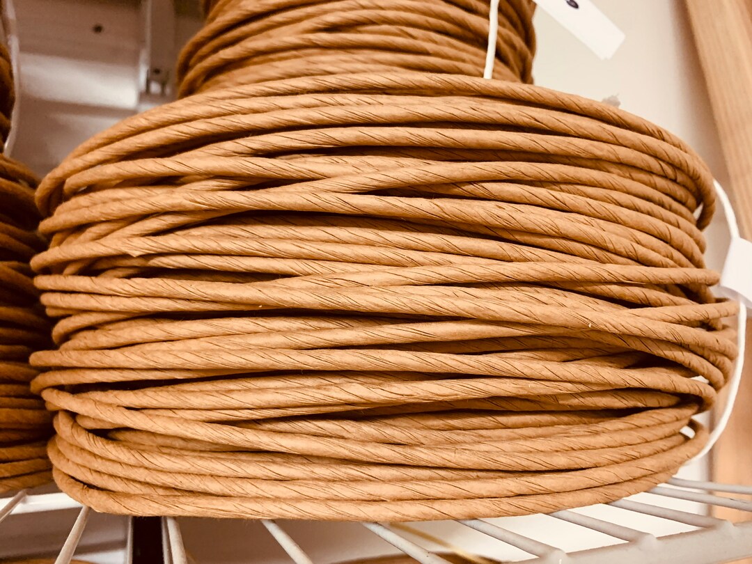 Brown Twisted Kraft Paper Fibre Rush: 6/32 Inch, 3lb Coil - Etsy