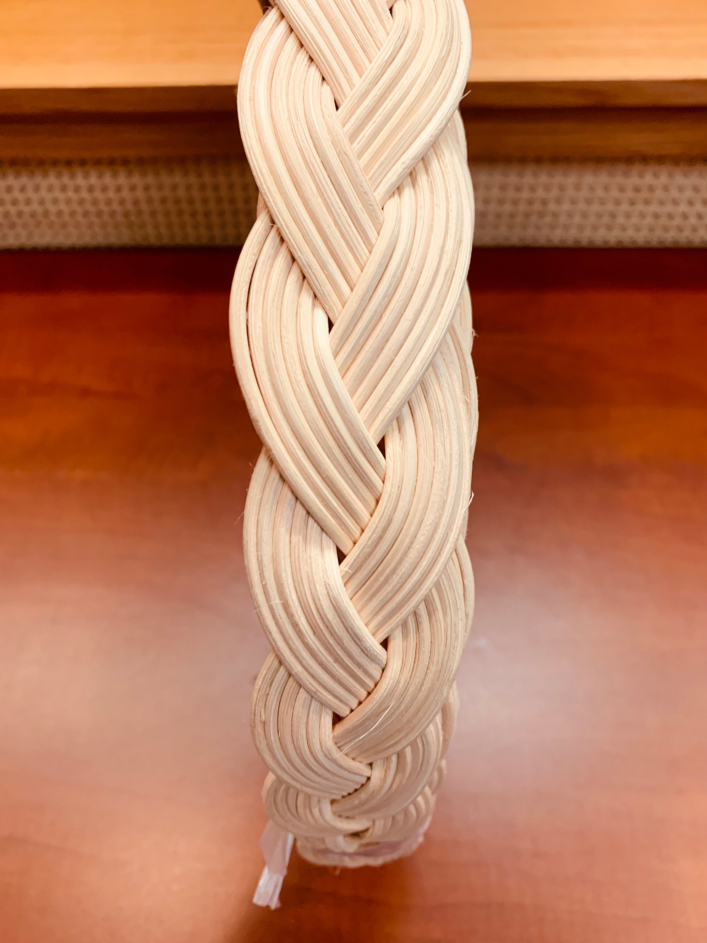 Round Reed Rattan Braid 1.5 Wide Twisted 4 Ply Woven Strands of Round ...