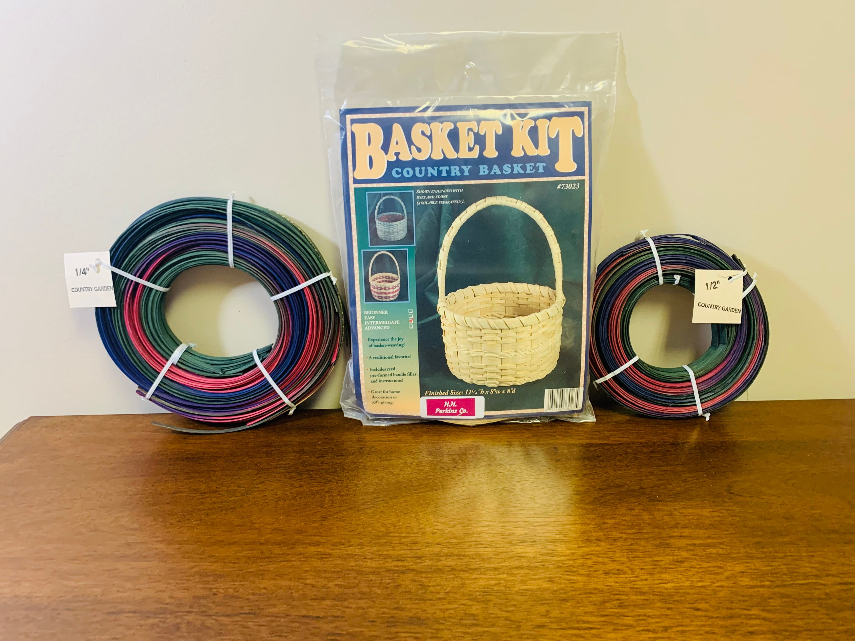 Space Dyed Basket Reed: Country Garden & Pastel Rainbow, DIY Craft ...