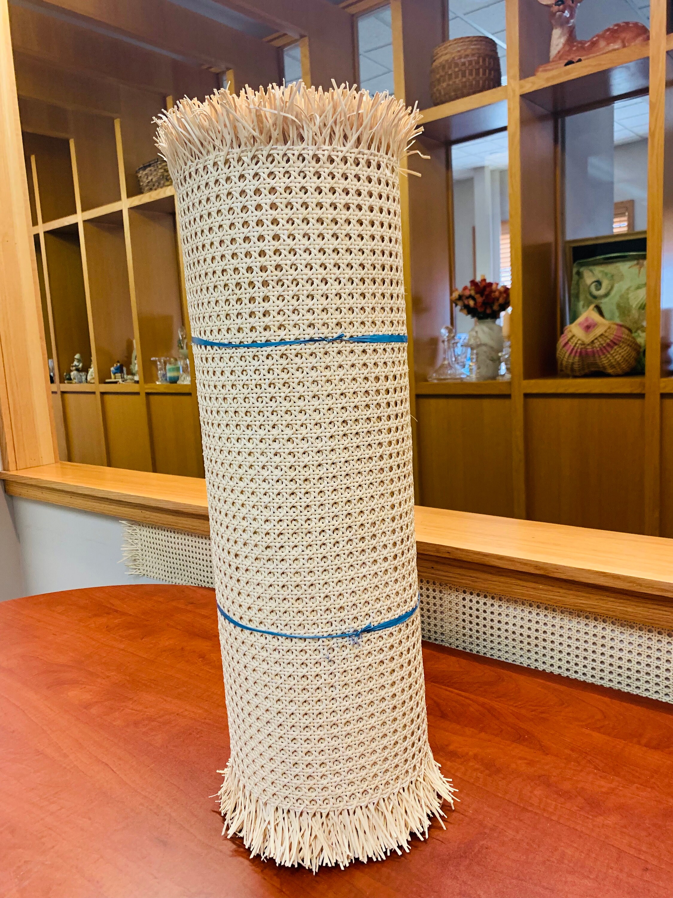 24" Fine 1/2" Grade A Cane Webbing Also Called Rattan Webbing, Machine ...