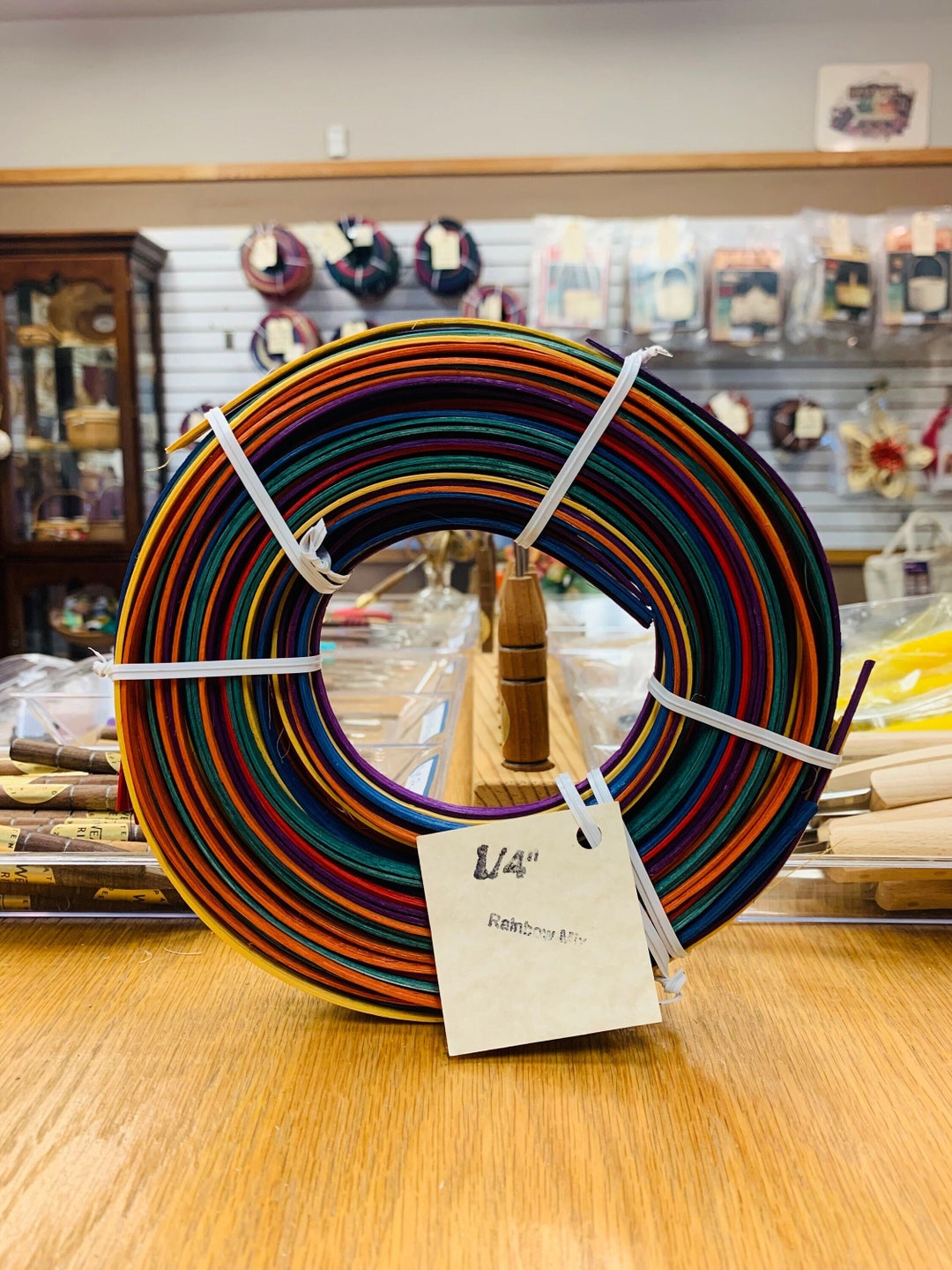 Rainbow Basket Weaving Reed: 1/4" Flat & #3 Round DIY Craft Supply - Etsy