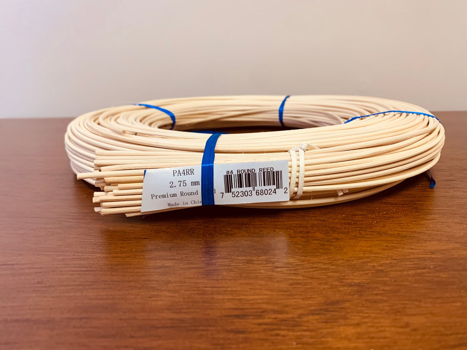 Round Reed 4, 500 Ft per Coil, 2.75mm 7/64 in Diameter, Purse, Seat ...