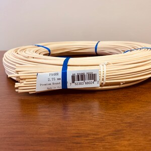 Round Reed 4, 500 Ft per Coil, 2.75mm 7/64 in Diameter, Purse, Seat ...