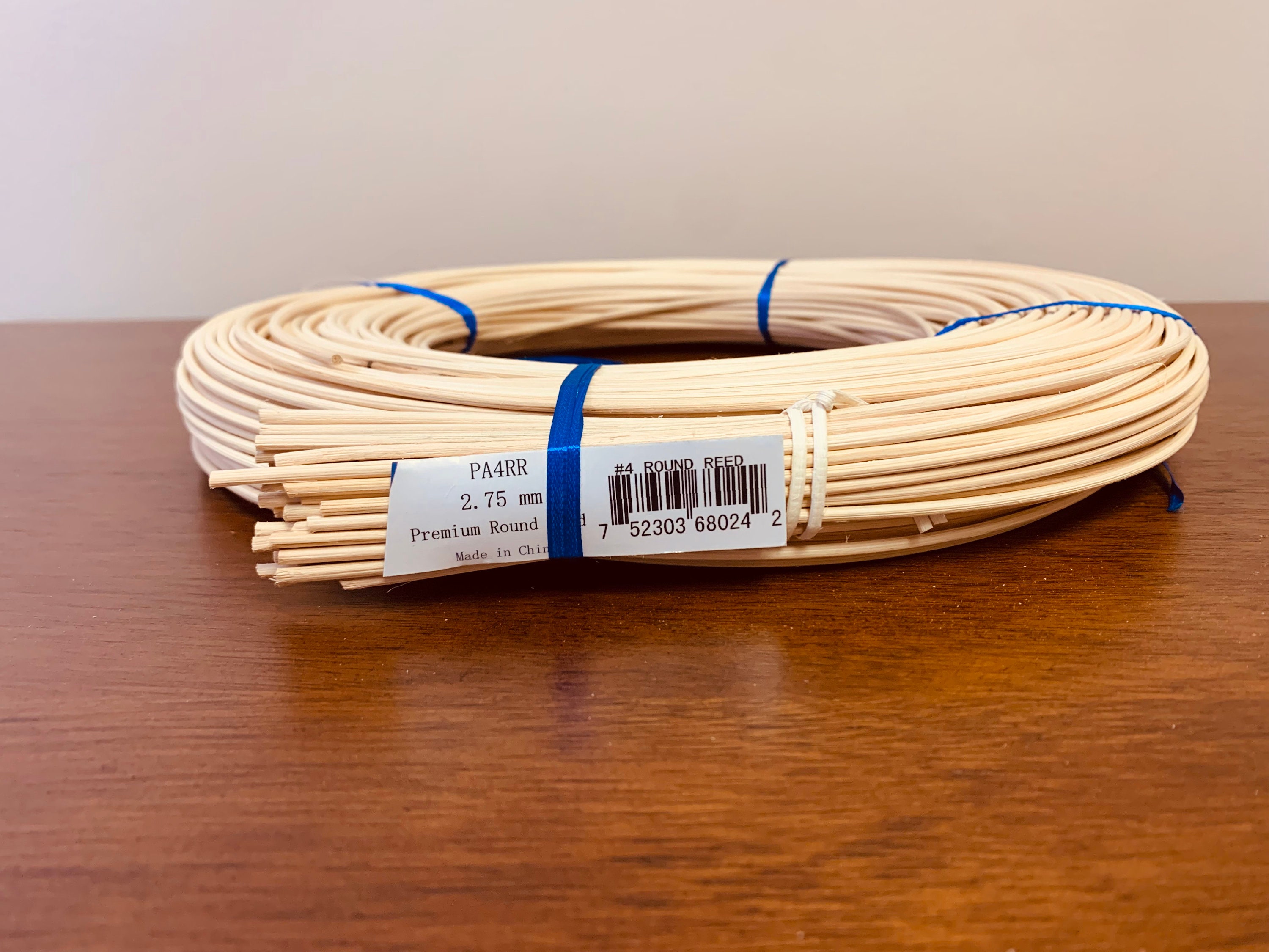 Round Reed 4, 500 Ft per Coil, 2.75mm 7/64 in Diameter, Purse, Seat ...