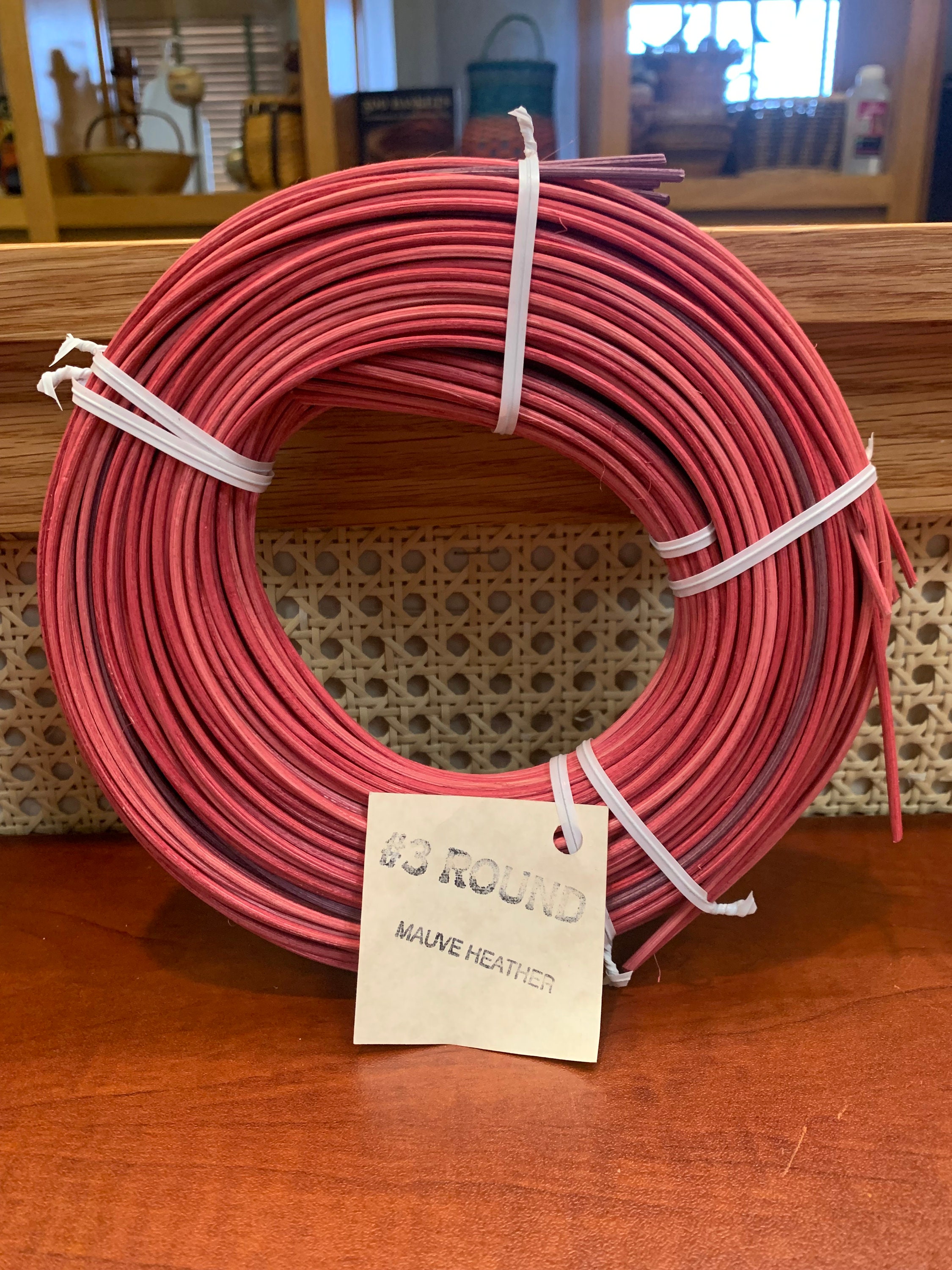 1/4 Mauve Heather Dyed Reed & Mauve Heather Dyed Round - Etsy