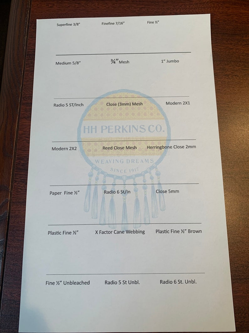 Product Sample Charts Cut With Actual Materials Round Materials Chart ...