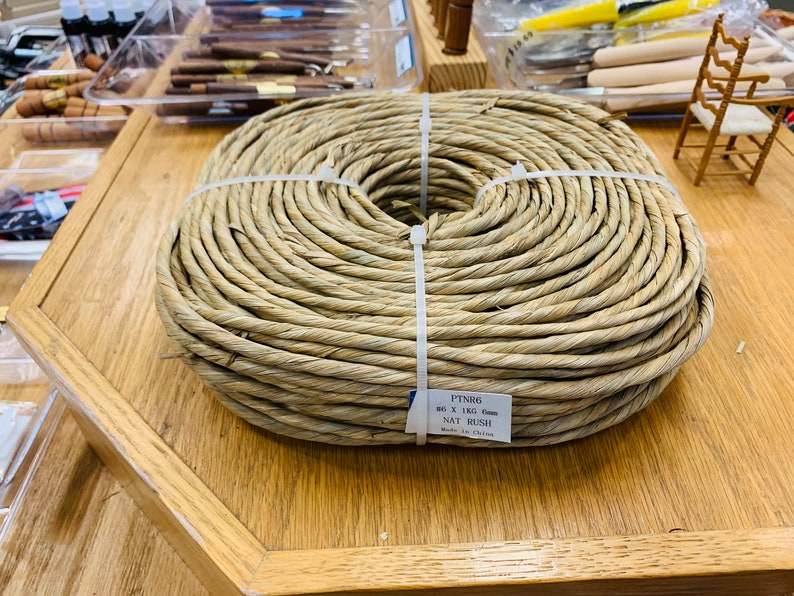 Pre Twisted Natural Rush: 6mm Seat Weaving Material - Etsy