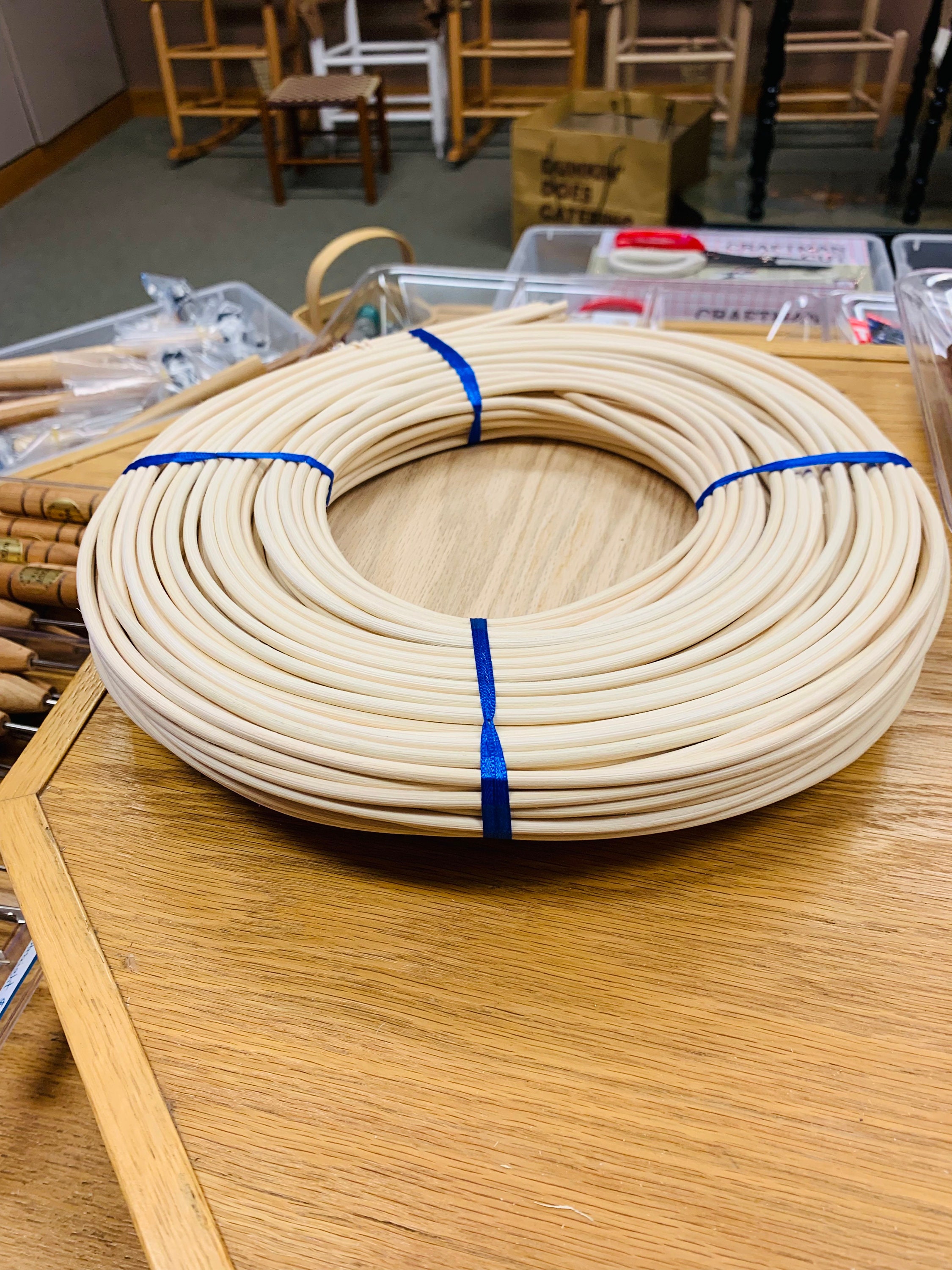 Round Reed 6 Wicker Rattan Reed Coil for Chair Repairs - Etsy