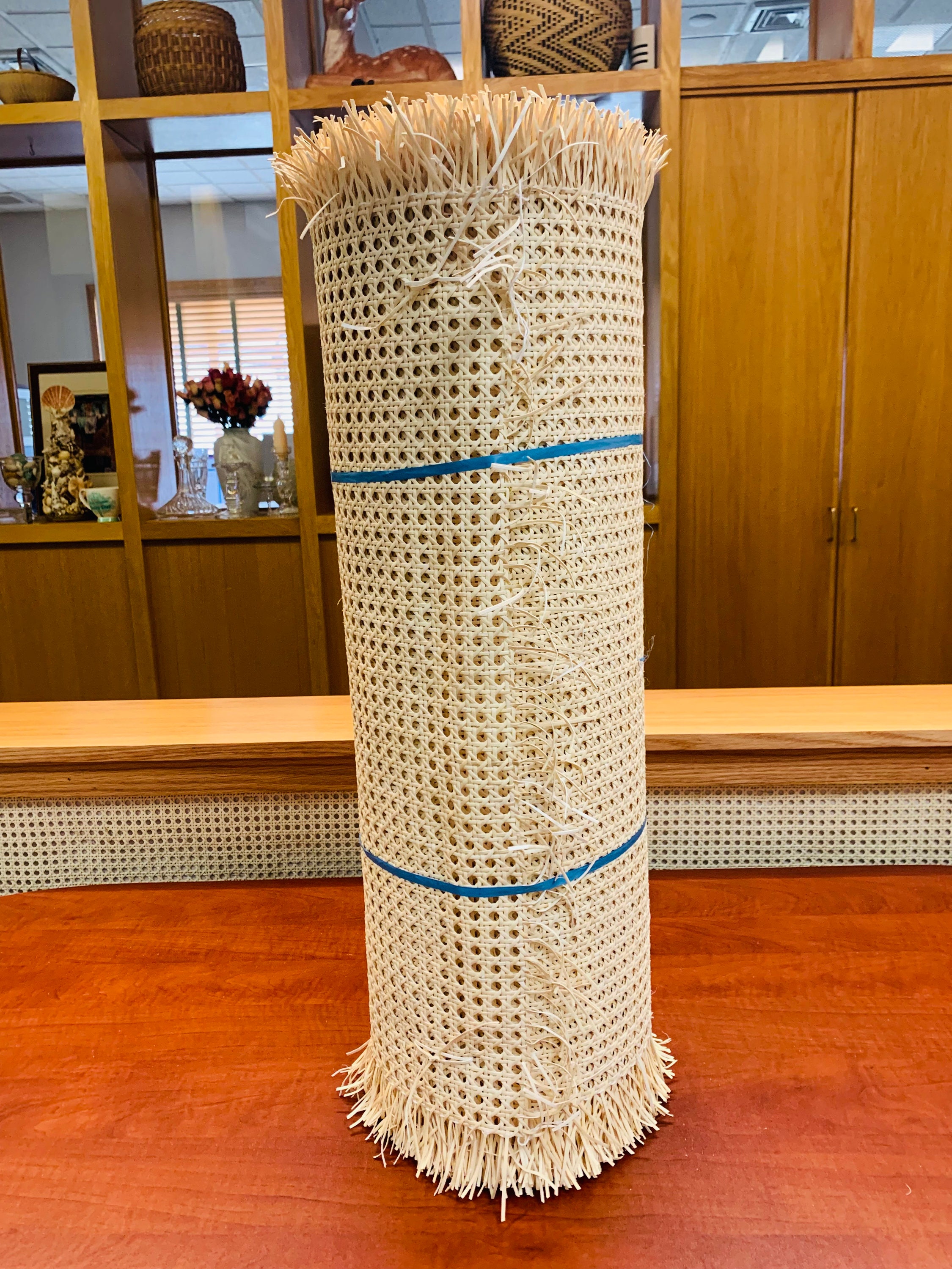 24" Fine 1/2" Grade A Cane Webbing Also Called Rattan Webbing, Machine ...