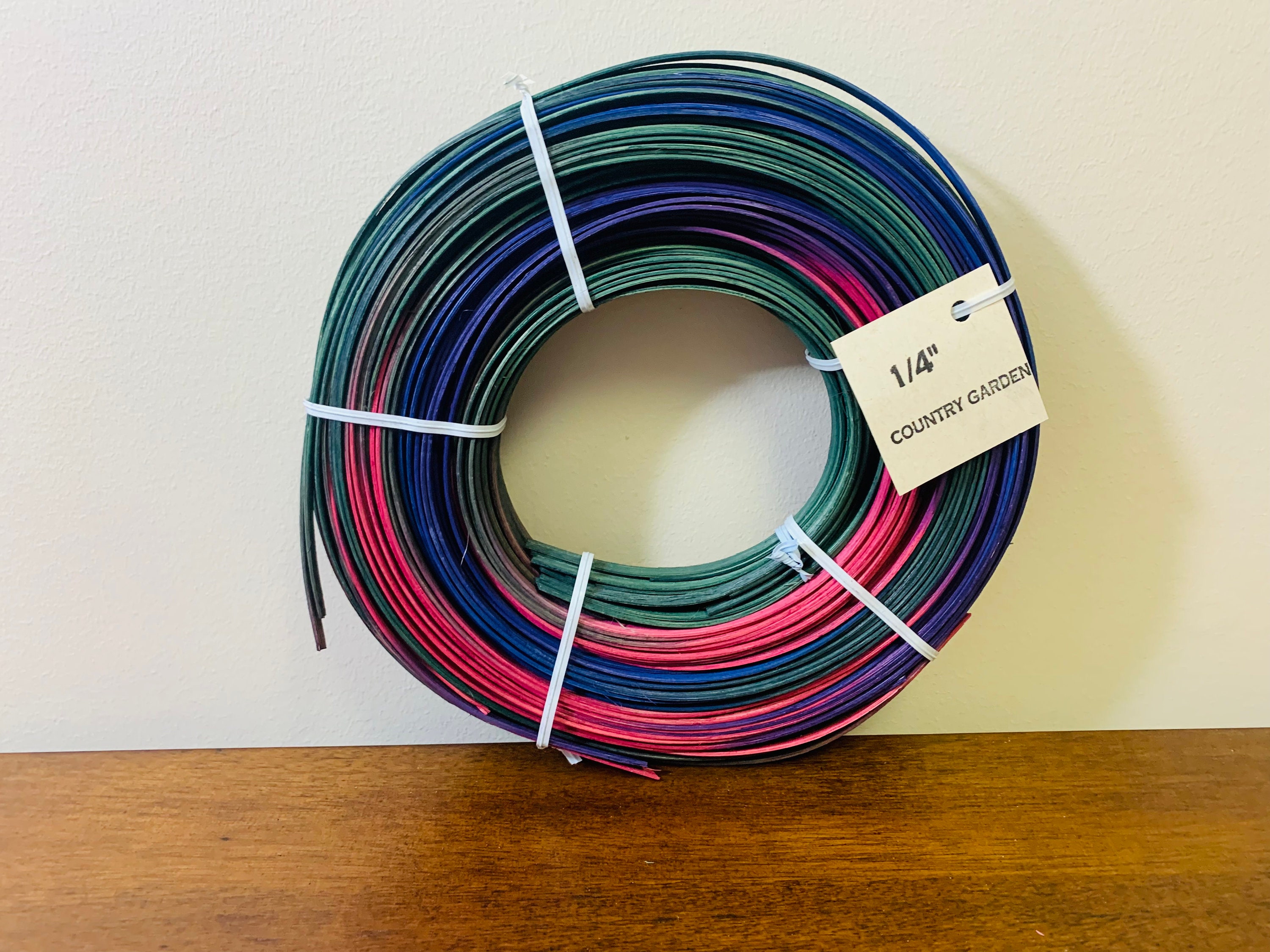 Space Dyed Reed 1/4 & 1/2 Coils, Country Garden and Pastel Rainbow ...