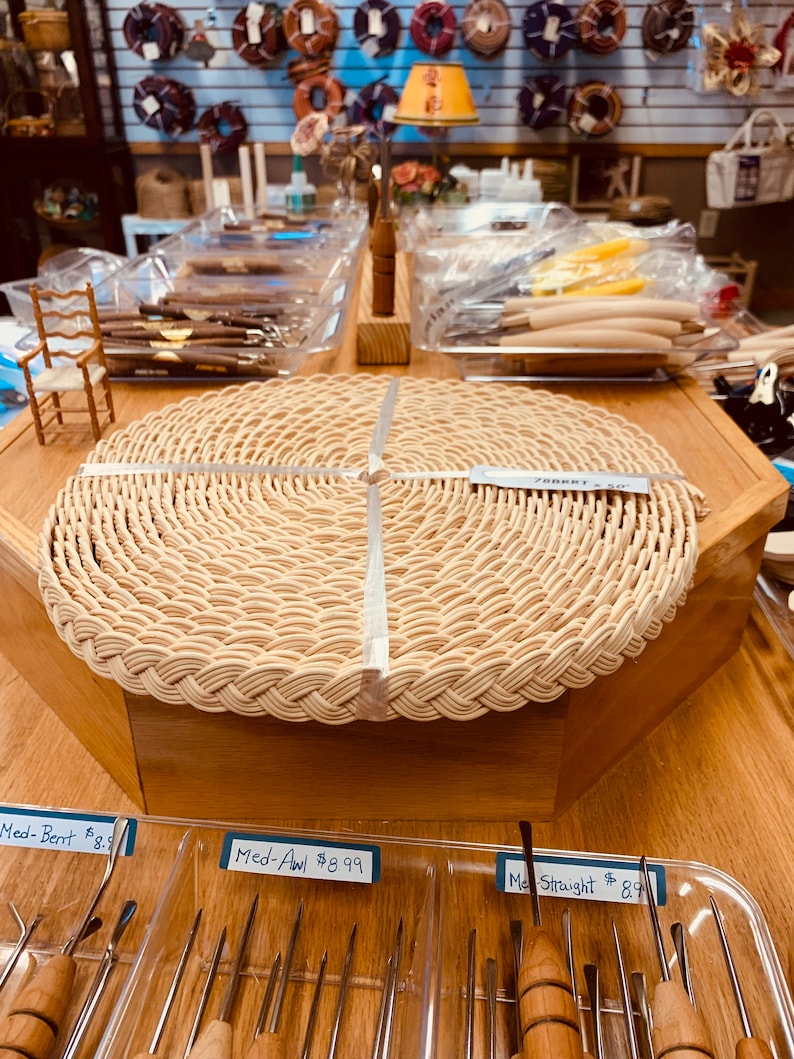 Round Reed Rattan Braid 7/8 Twisted 4 Ply Four Woven Strands of Round ...