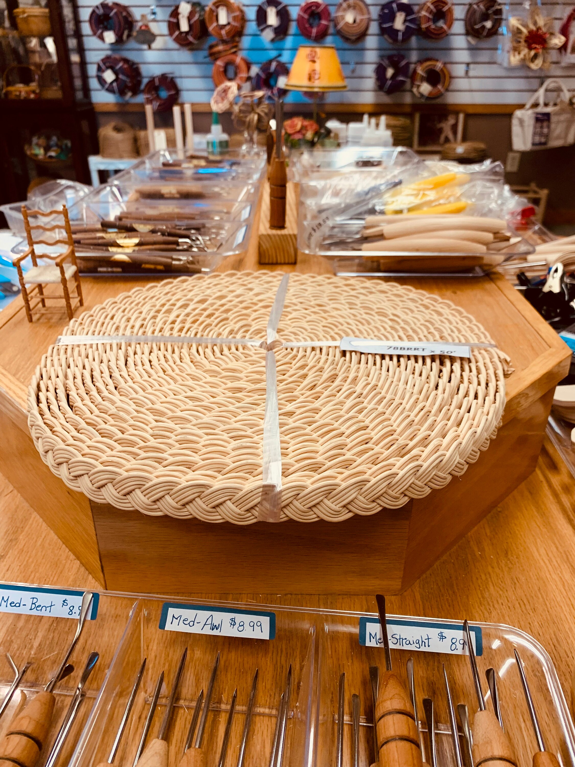 Round Reed Rattan Braid 7/8 Twisted 4 Ply Four Woven Strands of Round ...