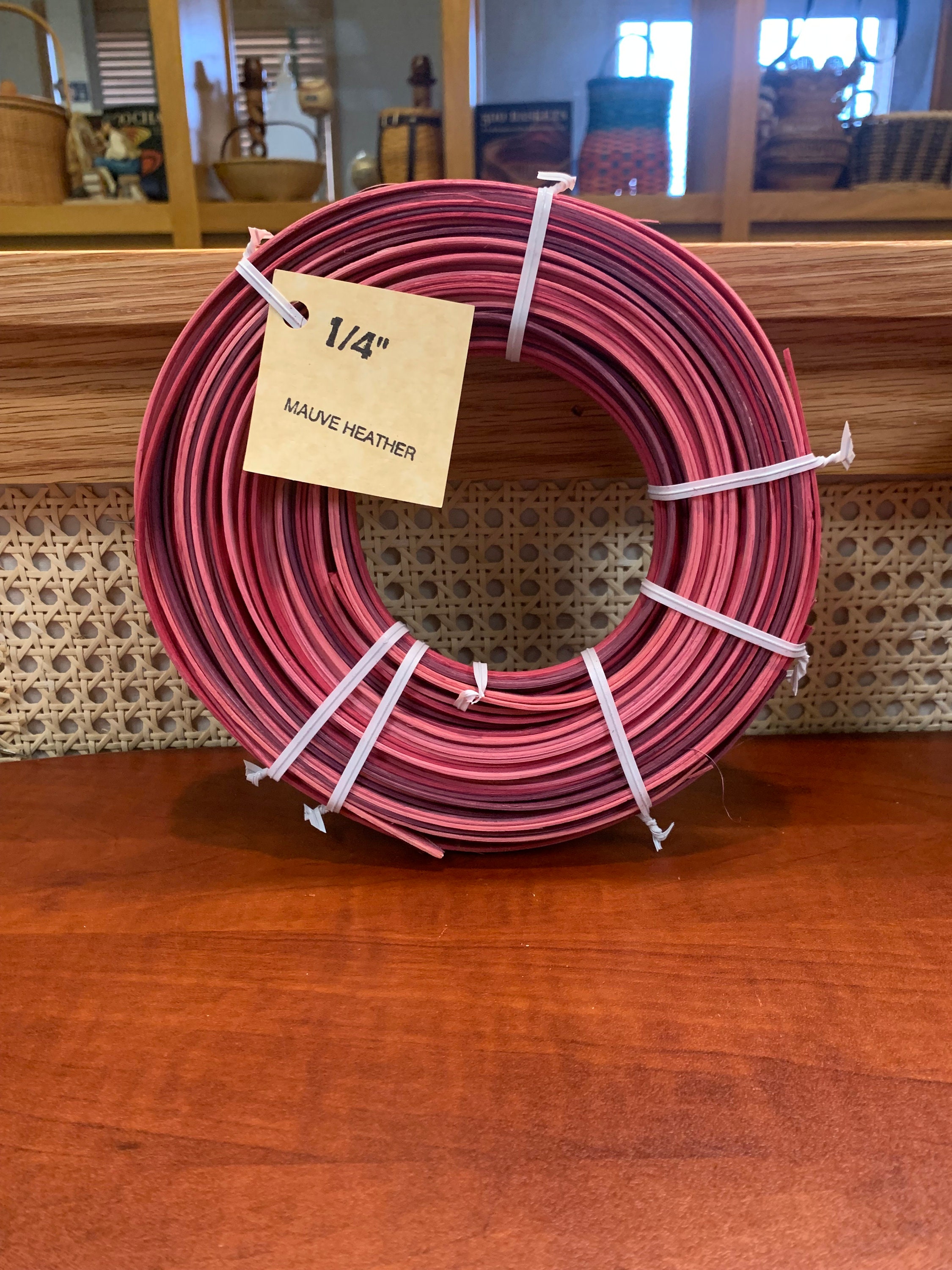 1/4 Mauve Heather Dyed Reed & Mauve Heather Dyed Round - Etsy