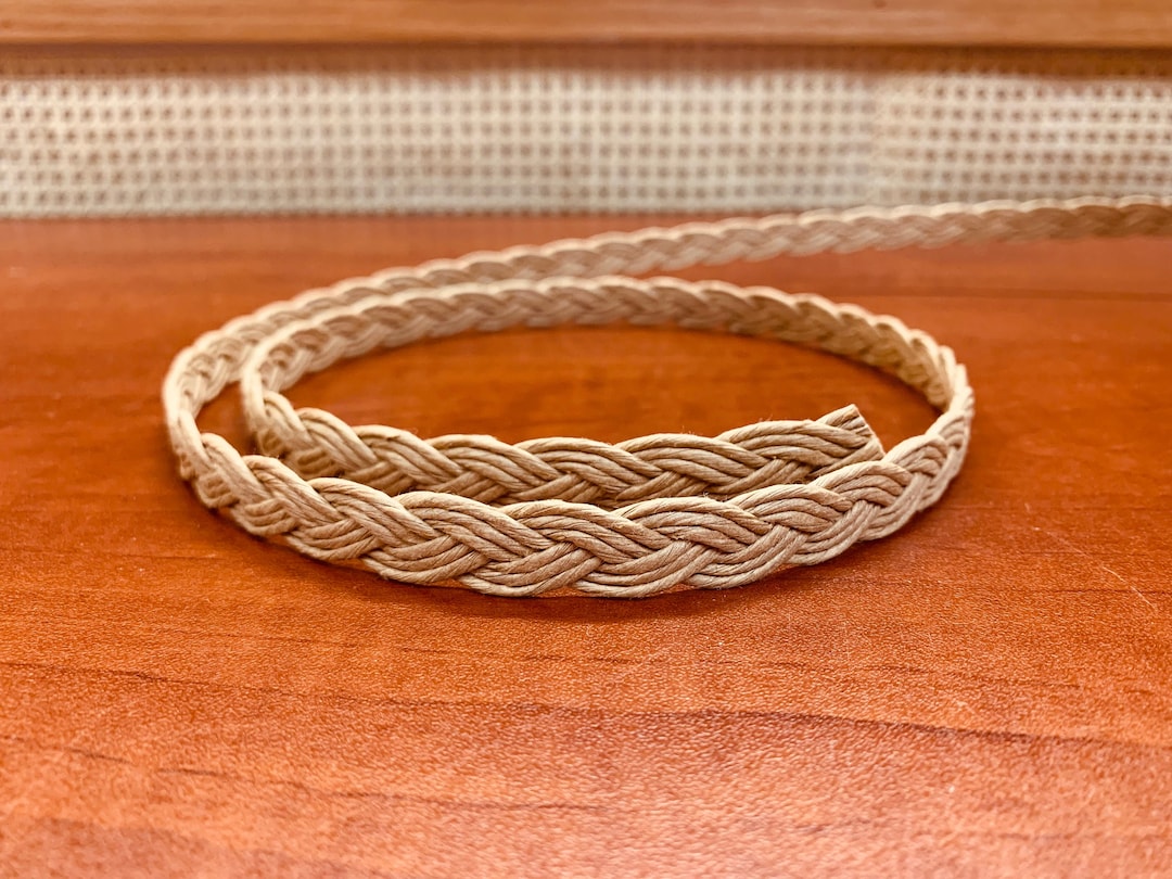 Fibre Braid 1/2" Width - 3 Strands of Fibre Rush Woven Together - DIY ...