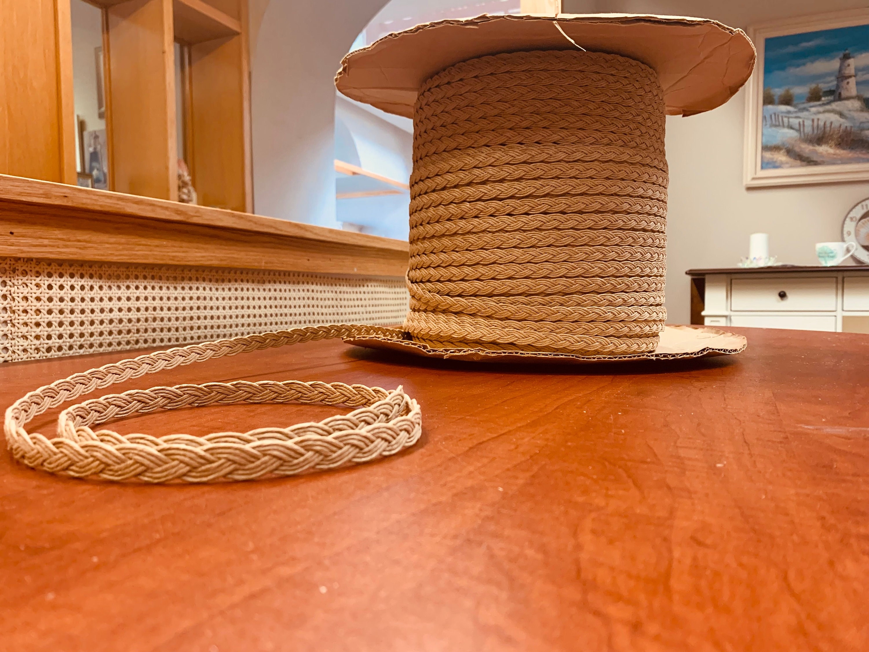 Fibre Braid 1/2 Width 3 Strands of Fibre Rush Woven Together DIY Basket ...