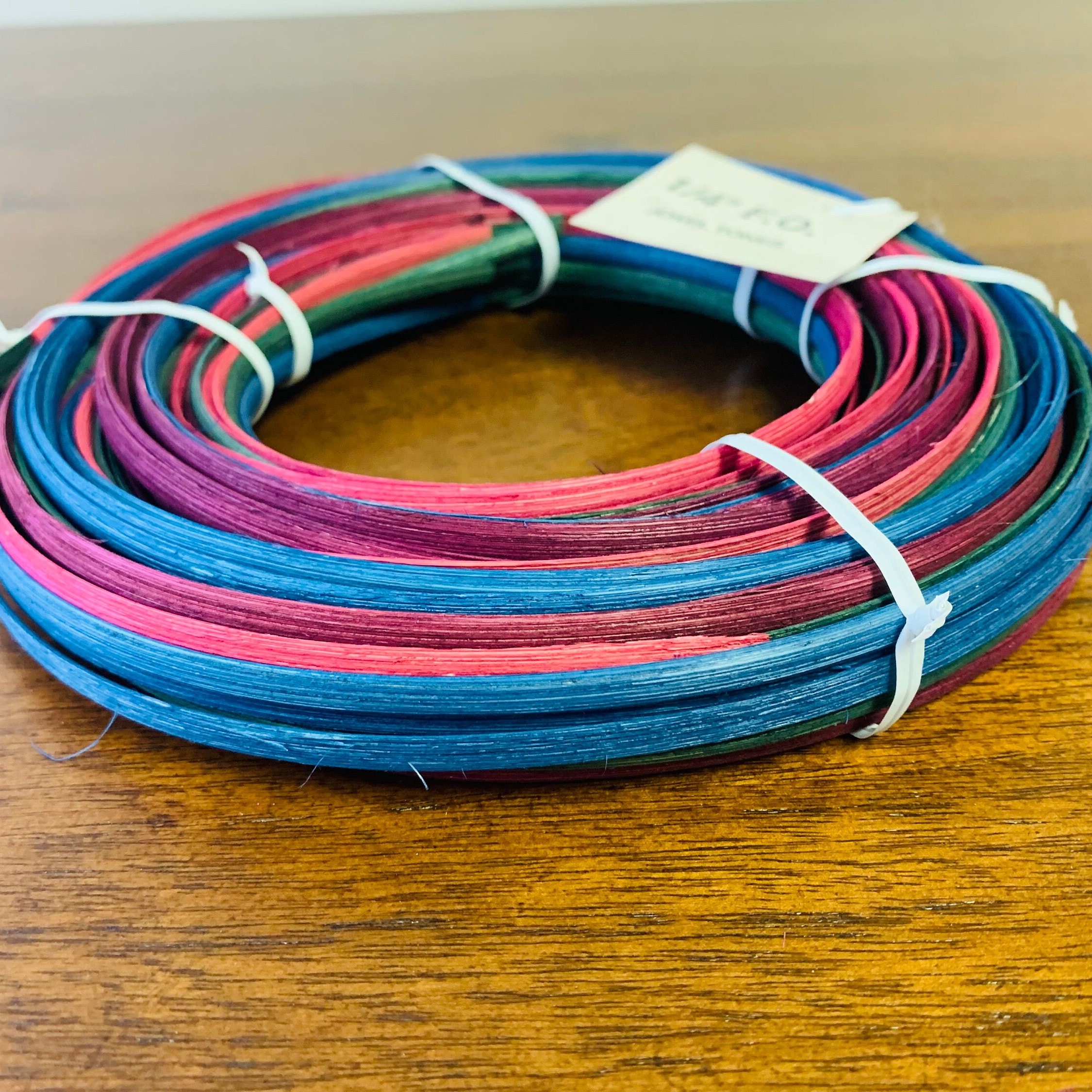 NEW Flat Oval Jewel Tones Dyed Reed Colored Reed & Dyes DIY Basket ...