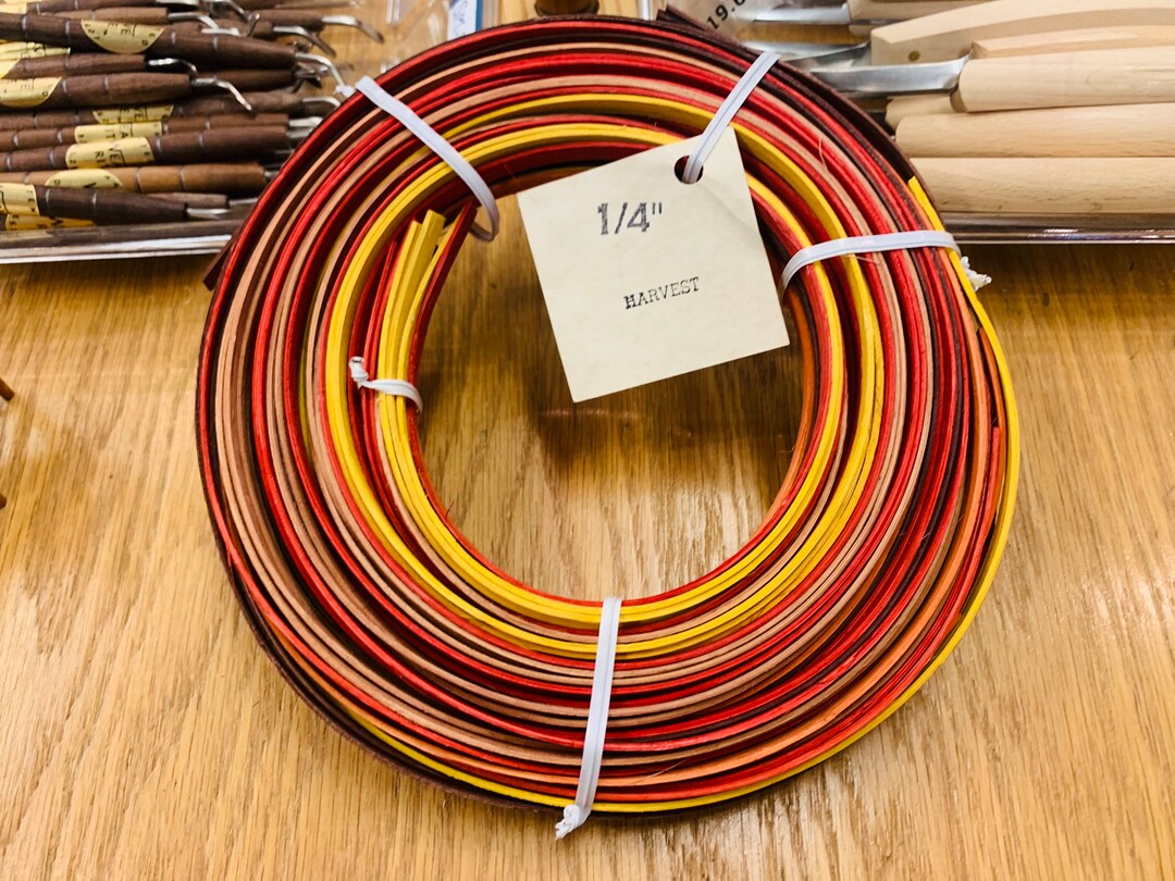 Harvest Colored Flat Reed 1/4" - Autumn Colors - Approximately 100 Ft ...