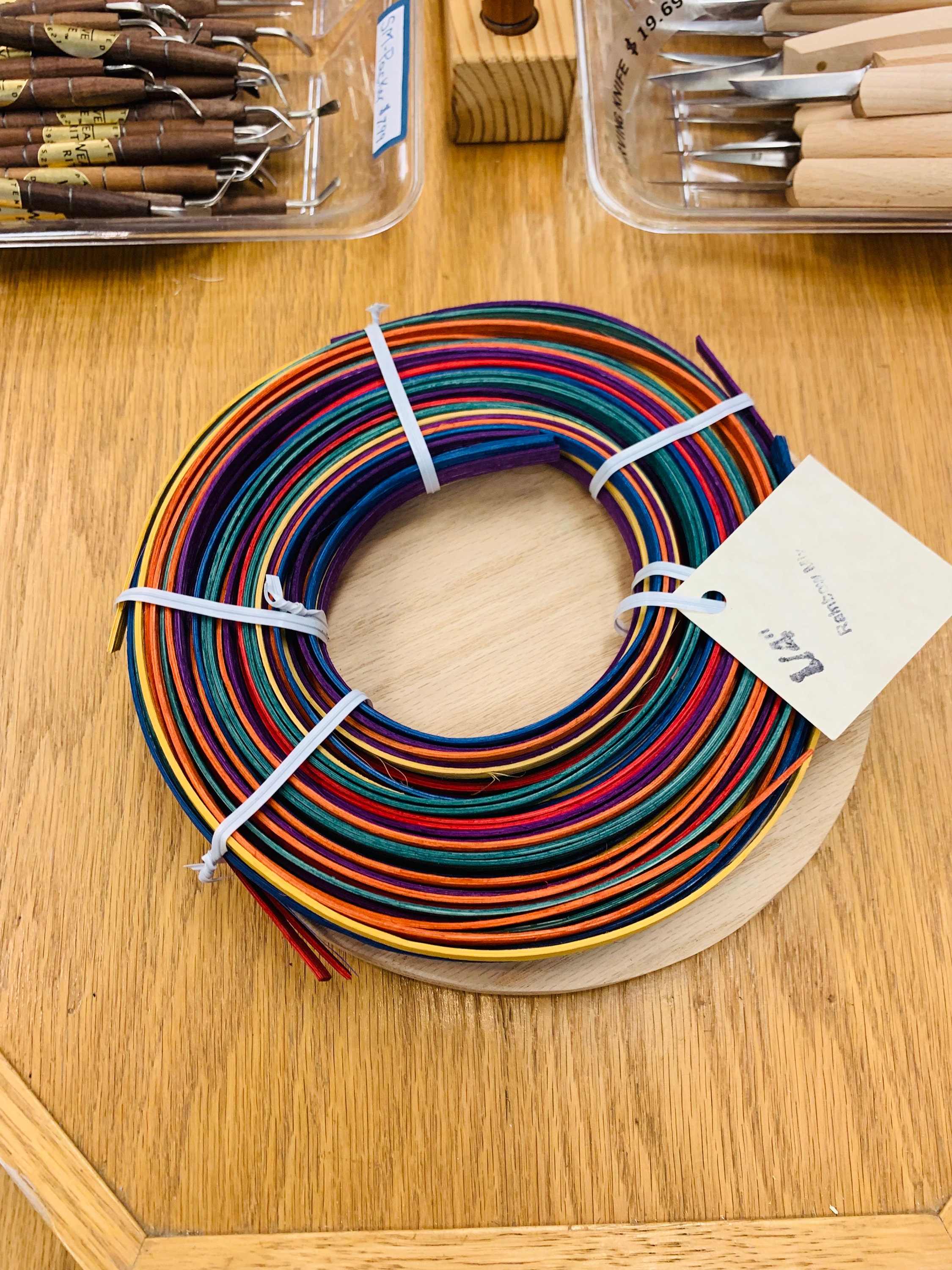 Rainbow Basket Weaving Reed: Flat & Round Craft Supply - Etsy
