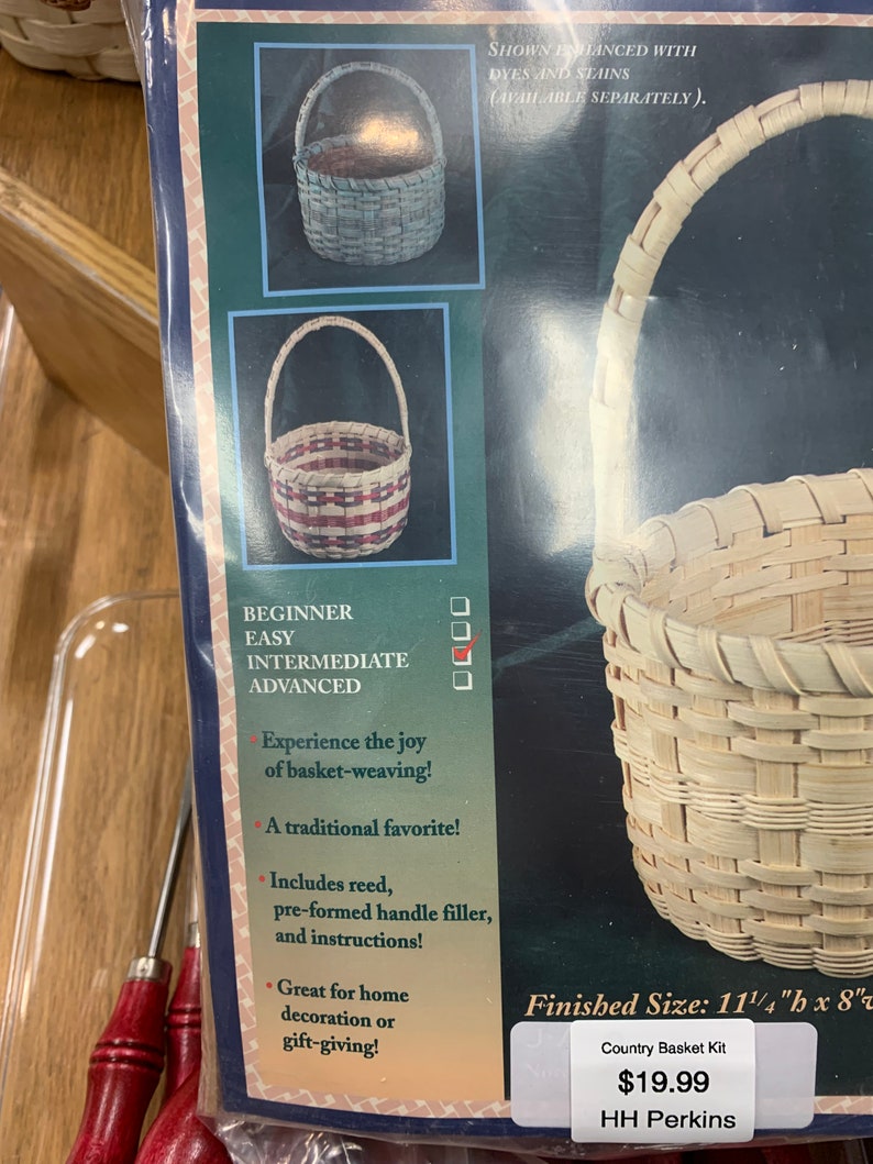 Basket Weaving Kit All Directions and Materials Included Country Basket ...
