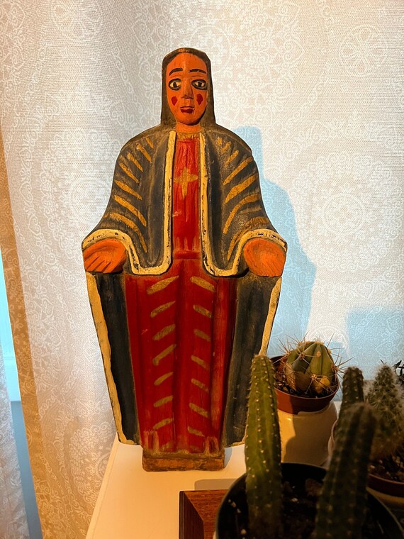 Hand Carved Wooden Statue - Etsy