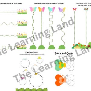 Butterfly Line Tracing Worksheets Fun Printable Tracing for Kids ...