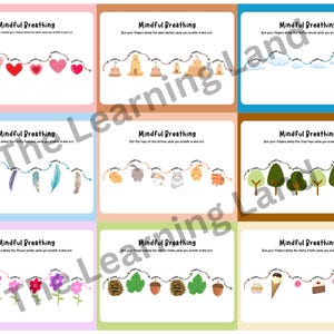 Mindful Tracing Activity Pages Relaxation for Kids Calming Breathing ...