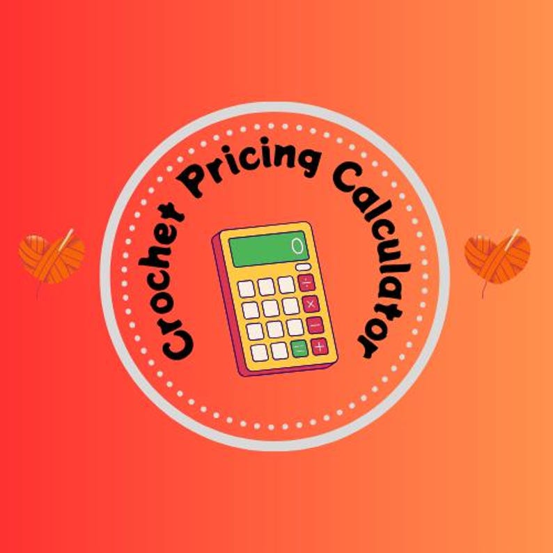 Crochet Pricing Calculator- Worksheet- PDF Download | Small Biz Tools ...