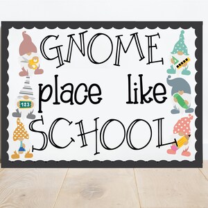 Gnome Place Printable Bulletin Board/classroom Door Display Kit ...