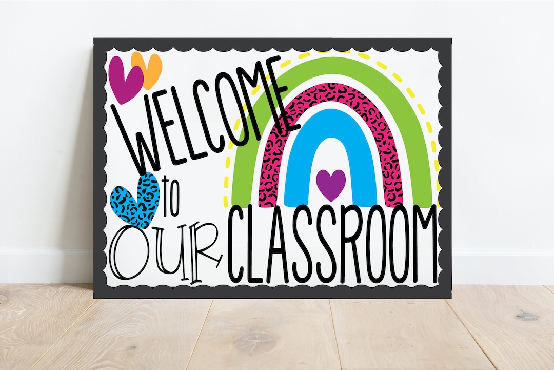 Welcome to Our Classroom Printable Bulletin Board/classroom Door ...
