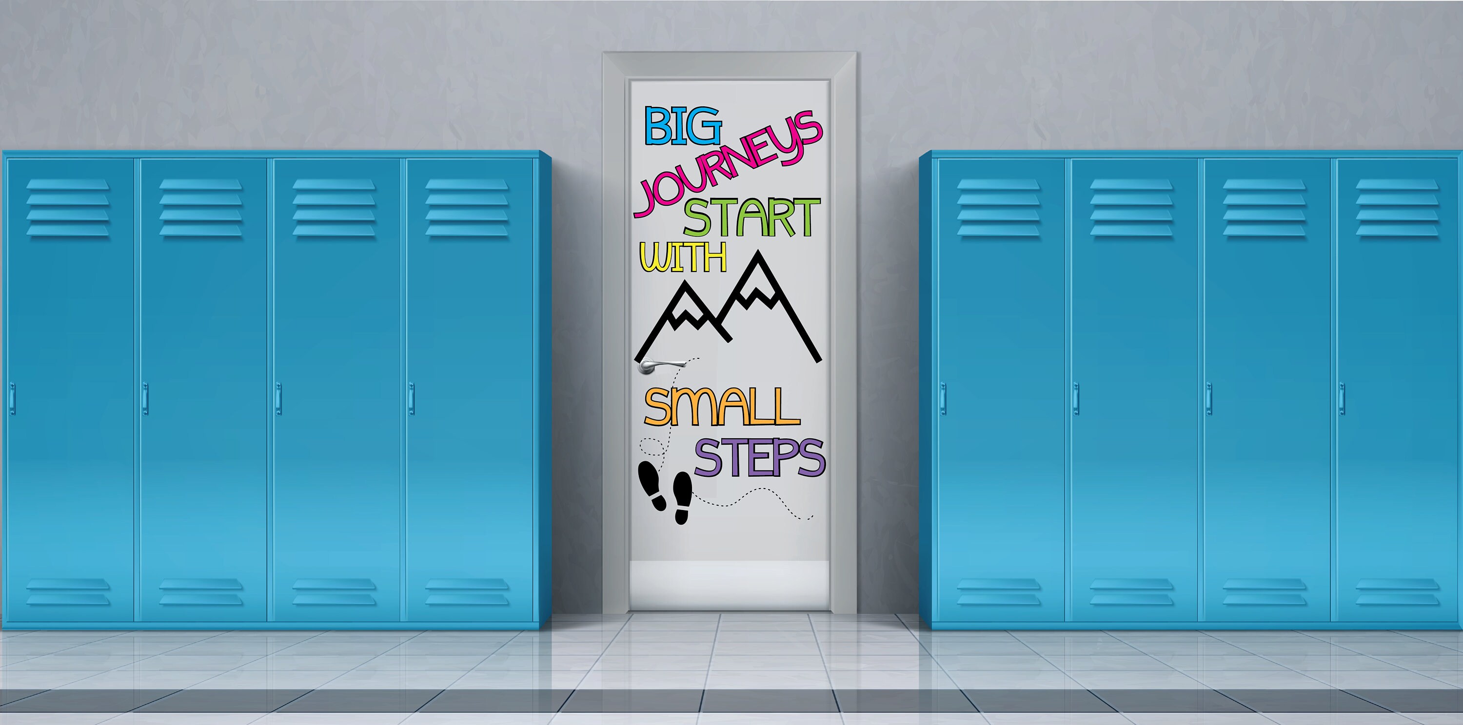 Bright Theme Printable Bulletin Board/classroom Door Display Kit ...