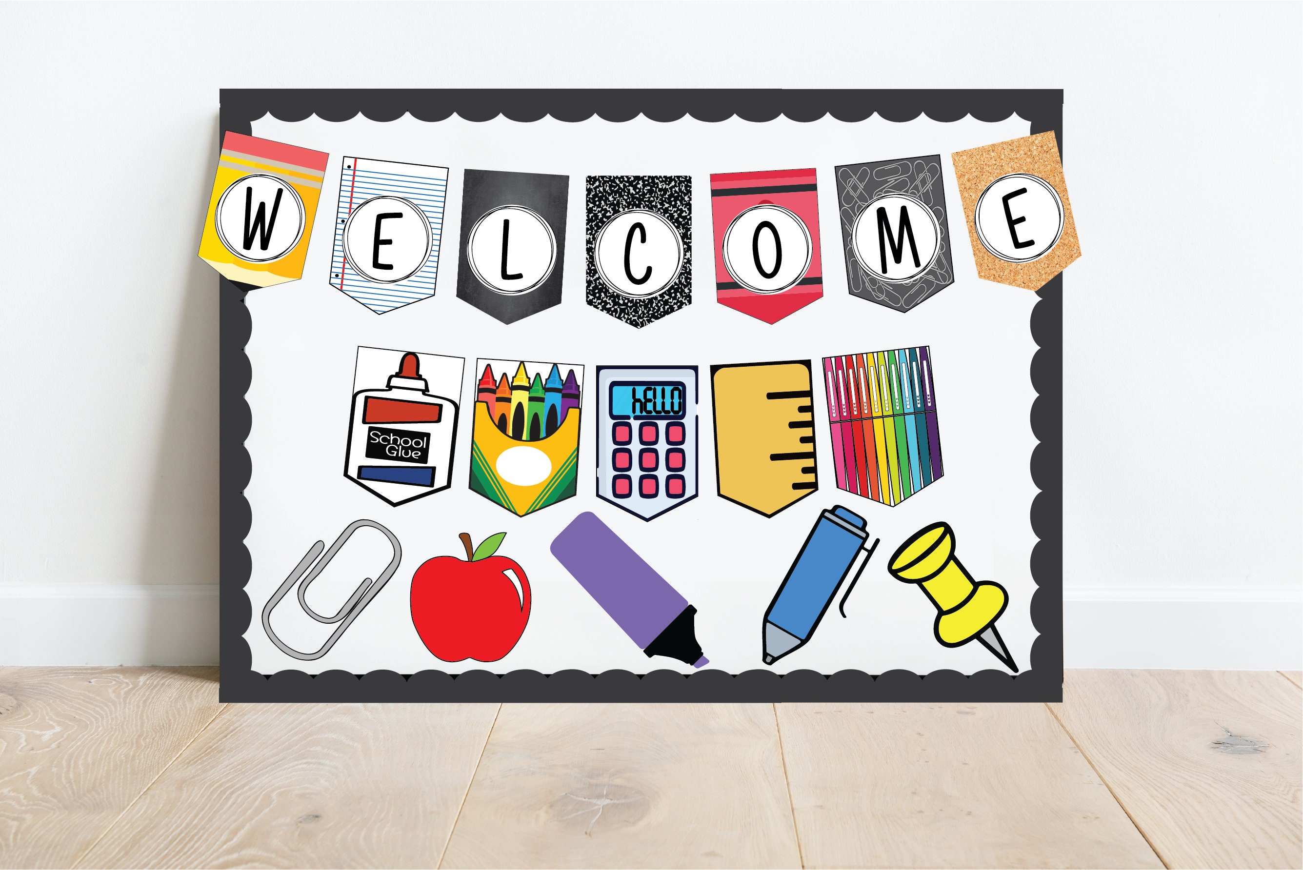 Welcome Banner Printable Bulletin Board/classroom Door Display Kit ...