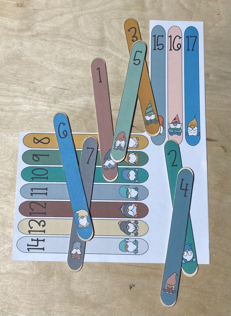 Gnome Theme Printable Number/name Stick Labels editable Version ...