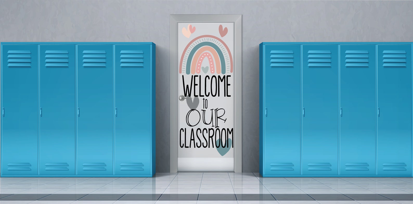 Boho Rainbow Printable Bulletin Board/classroom Door Display Kit ...