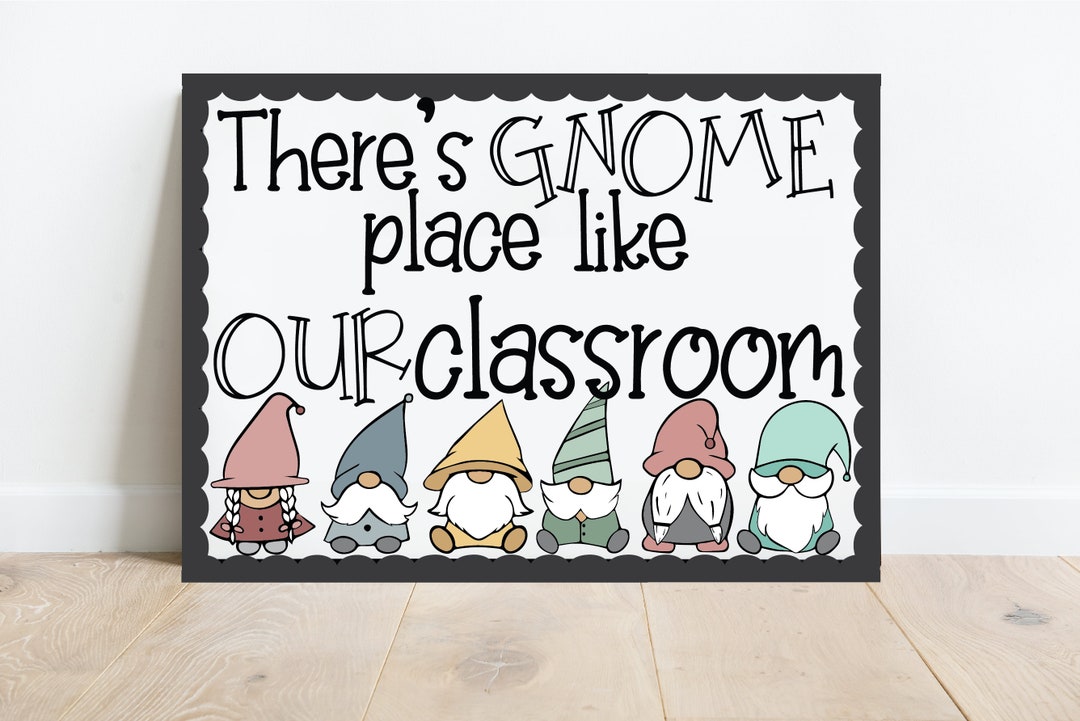 Gnome Place Printable Bulletin Board/classroom Door Display Kit ...