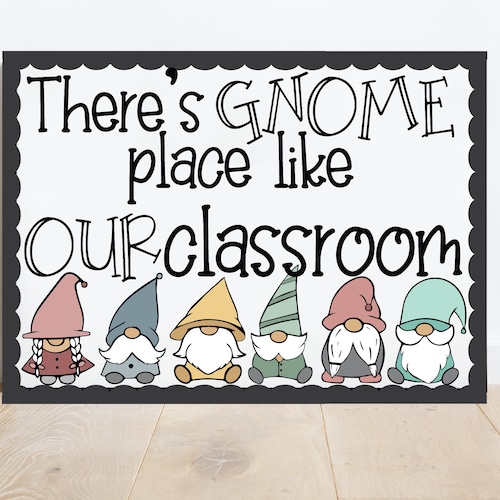 Gnome Place Printable Bulletin Board/classroom Door Display - Etsy