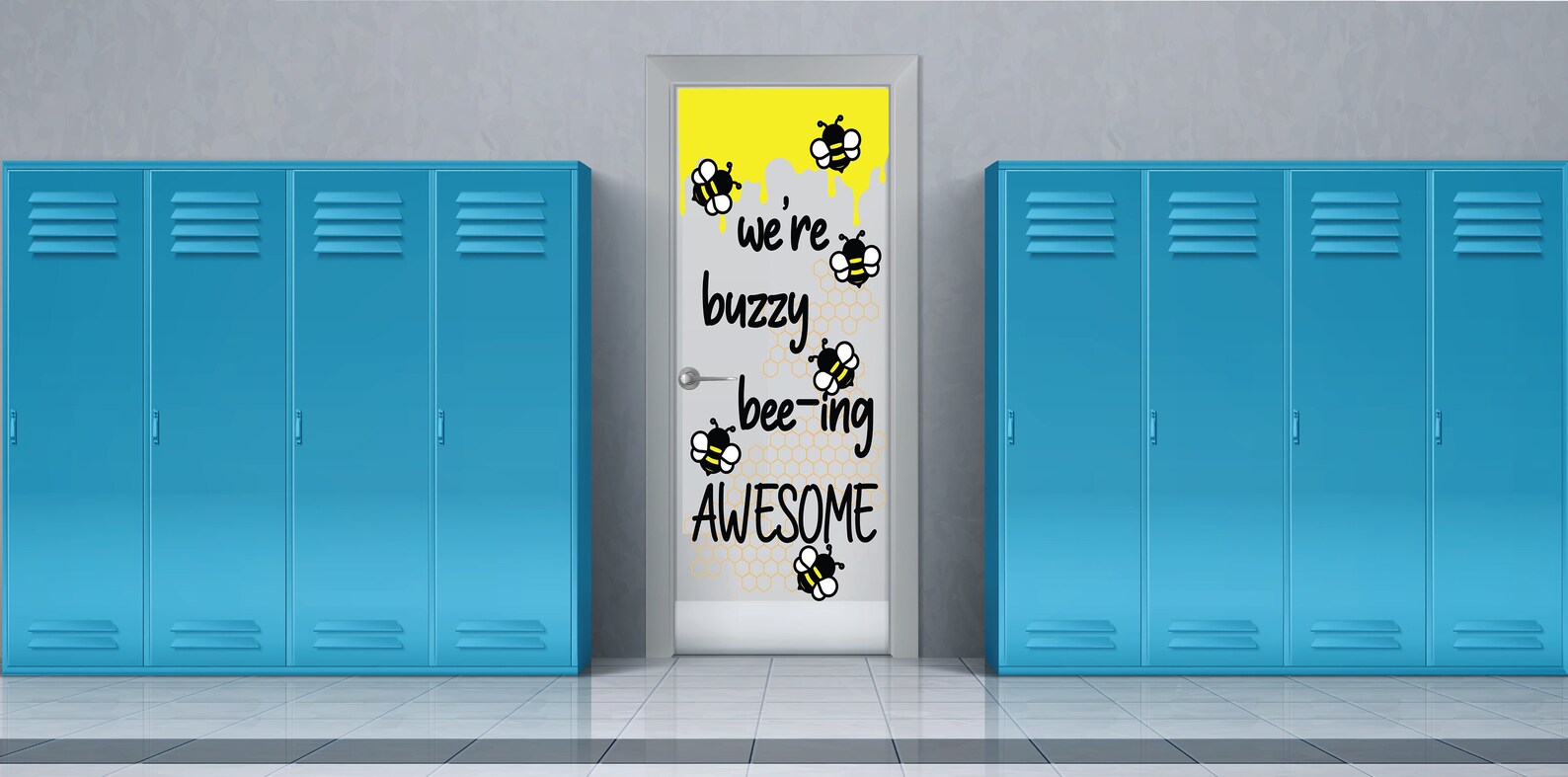 Bee Theme Printable/svg Bulletin Board/classroom Door Display Kit ...