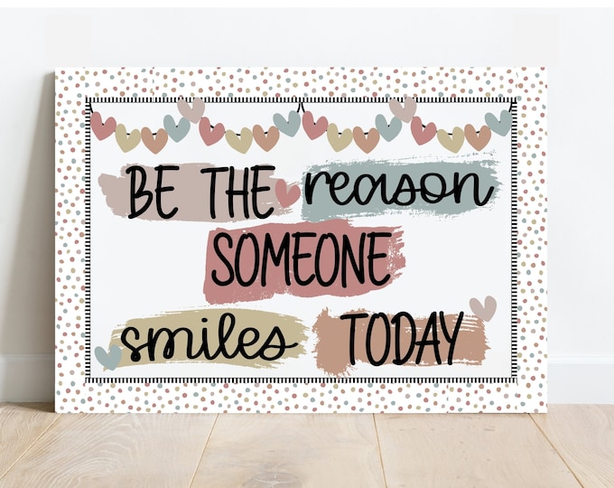 Teachers School Bulletin Board Cutouts DIY Kit "be the Reason Someone ...